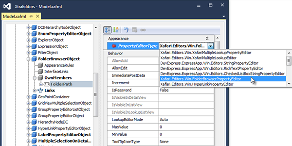 Folder Browser Property Editor Folder Browser Property Editor