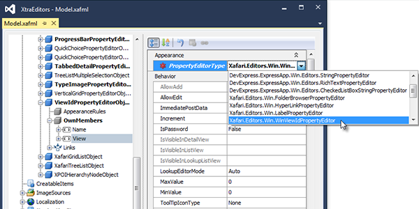 View Id Property Editor