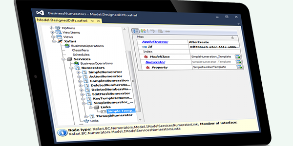 Enumerating Business Objects. Xafari Numerators